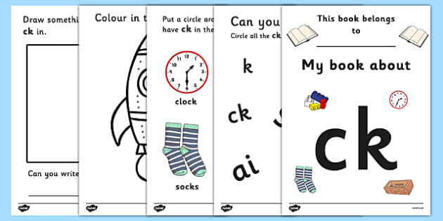 My Phase 2 Digraph Workbook (ck) - Digraph Formation, Phase 2