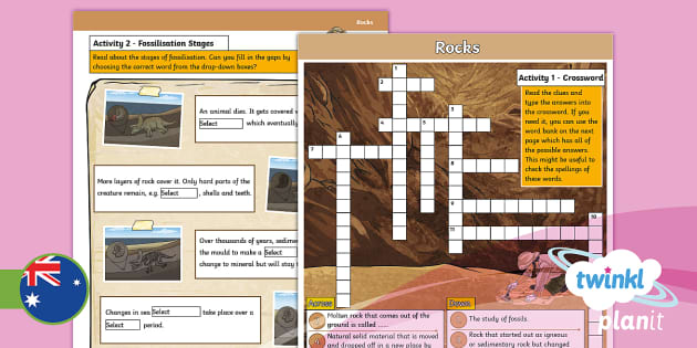 Year 4 Science Interactive PDF Rocks (teacher made) - Twinkl