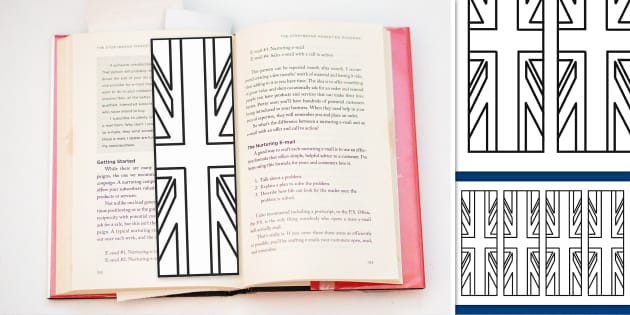 Union Jack Colouring Bookmarks | Twinkl Party - Twinkl