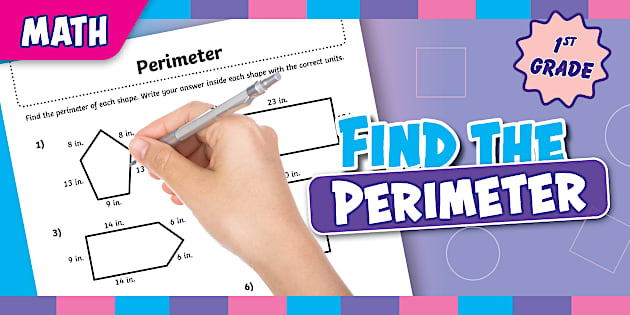 Third Grade Find the Perimeter Worksheet (teacher made)