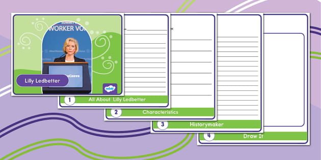 Lilly Ledbetter Worksheet and Flapbook | Twinkl USA - Twinkl