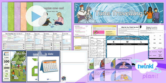 French: Time Travelling Year 5 Unit Pack (teacher made)