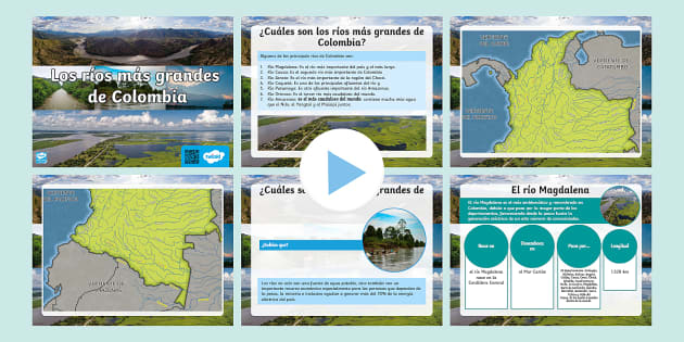 Los ríos más grandes de Colombia - Twinkl Colombia didáctico