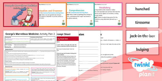 George’s Marvellous Medicine Guided Reading 3 Y3 to Support Teaching On
