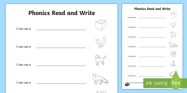 Writing Worksheet | Phonics | Literacy | NZ Primary Resource