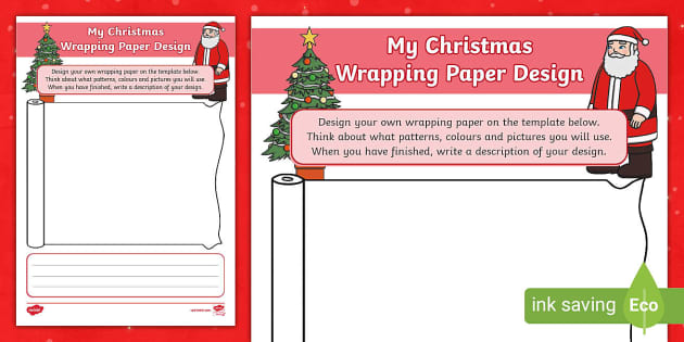 Create Your Own Christmas Wrapping Paper Design - Twinkl