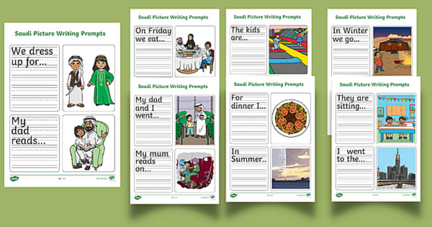 Saudi Picture Writing Prompts (teacher made) - Twinkl