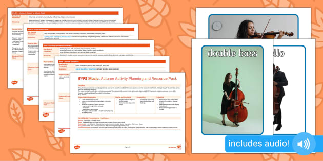 EYFS Music: Autumn Activity Planning and Resource Pack