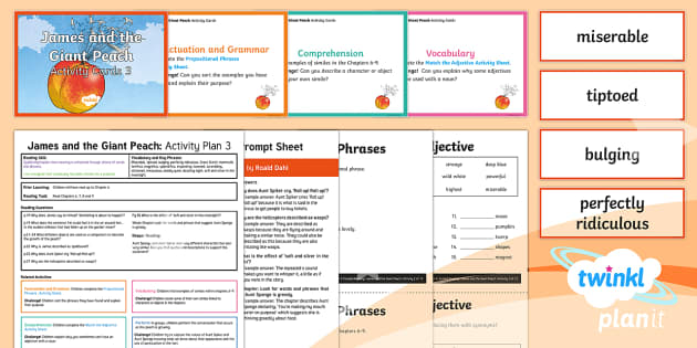 James and the Giant Peach Guided Reading 3 Y4 to Support Teaching On ‘James