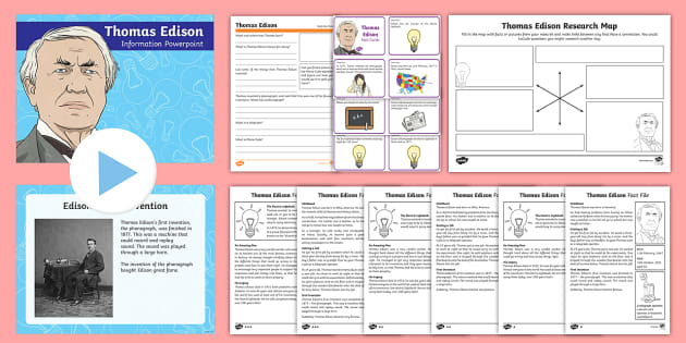 Thomas Edison Deaf Awareness Resource Pack (teacher made)