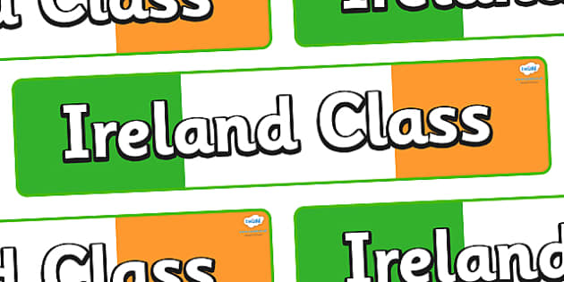 Ireland Themed Classroom Display Banner