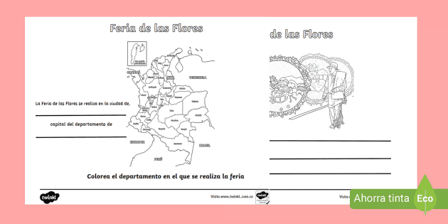 Guía de trabajo: Feria de las flores - Twinkl Colombia
