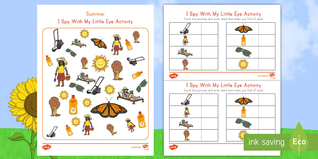 Summer I Spy Activity