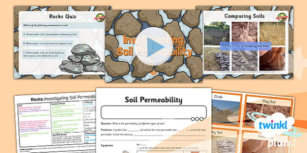 Science: Rocks: Investigating Soil Permeability Year 3 Lesson Pack 6