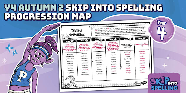 Year 4 - Skip Into Spelling Progression Map - Autumn 2