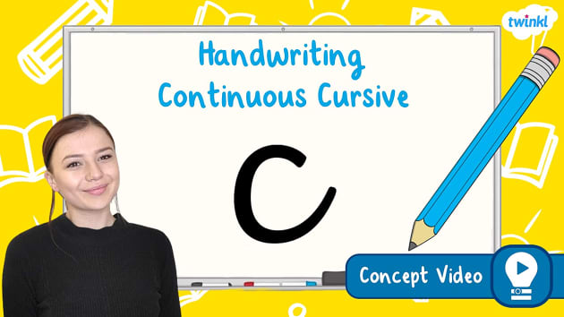 FREE! - The Letter 'c' | Cursive Handwriting Concept Video