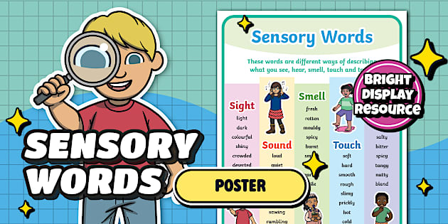 Sensory Words Display Poster