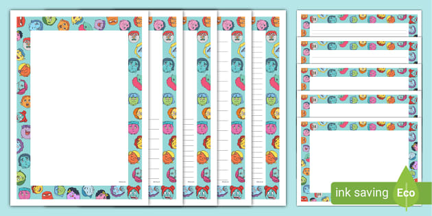 Mood Monsters Page Border Pack - (Teacher-Made) - Twinkl
