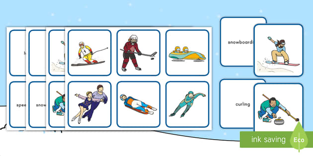 Winter Olympics Pairs Matching Game (teacher made)