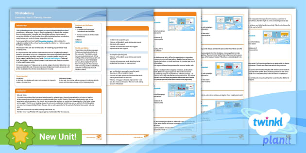 Computing: 3D Modelling: Year 6 Planning Overview - PlanIt Computing: 3D Modelling: Year 6 Planning Overview - PlanIt