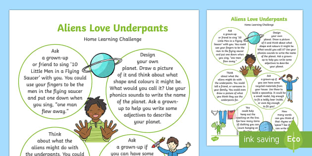 FREE! - Home Learning Challenge Sheet Reception FS2 - Twinkl