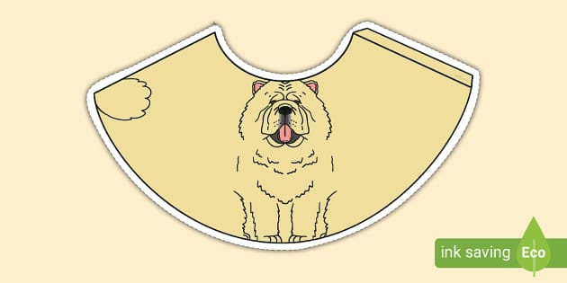 Chow-chow Dog Cone Character (teacher made) - Twinkl