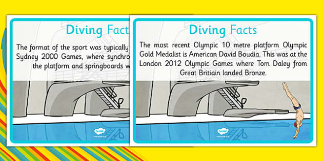 The Olympics Diving Display Facts - Rio Olympics, reading, facts