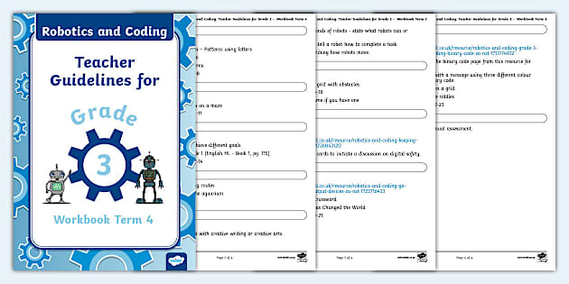 Robotics and Coding - Teacher Guidelines Grade 3 Term 4 Robotics and Coding - Teacher Guidelines Grade 3 Term 4
