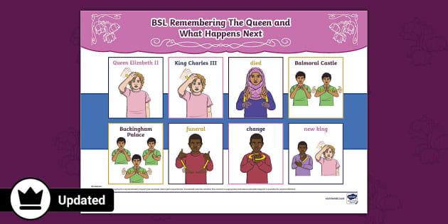 BSL Remembering Queen Elizabeth II Resource | Twinkl