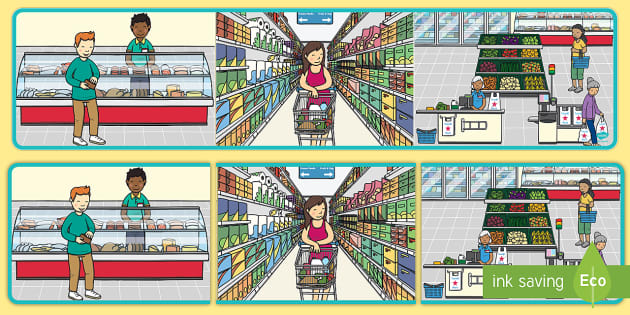 The Supermarket Small World Background (professor feito)