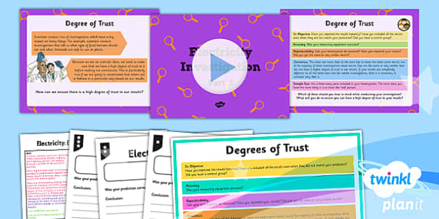 Science: Electricity: Electricity Investigation Part 2 Year 6 Lesson Pack 5