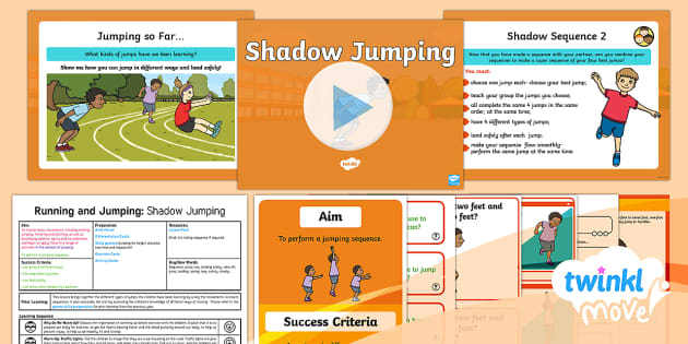👉 Multi-Skills: Y1 Running and Jumping Lesson 6 - Shadow Jumping