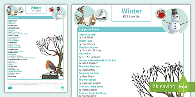 KS2 Winter-Themed Book List (teacher made) - Twinkl