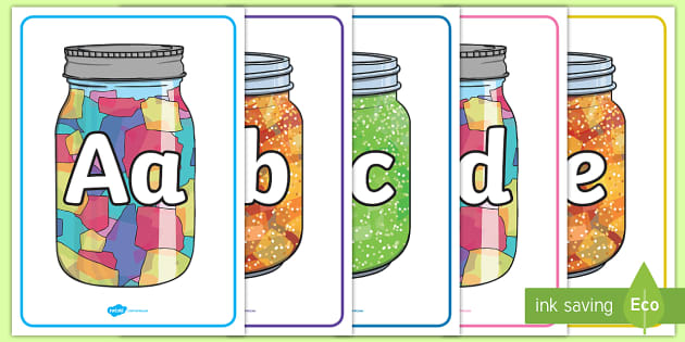 Dream Jars Themed Alphabet Display Posters nt Poster