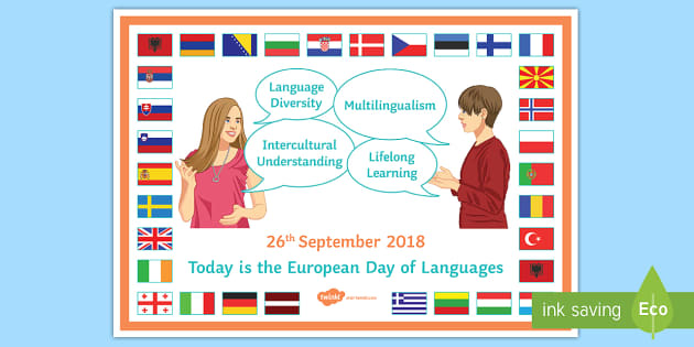European Day of Languages Promotion A4 Display Poster