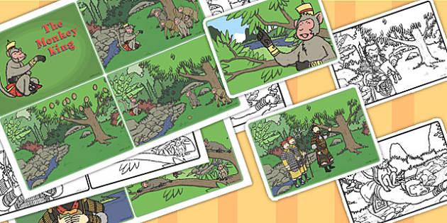 Monkey King Visual Aids 4xA4 (Hecho por educadores) - Twinkl