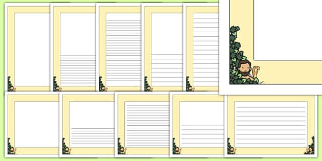 Adam and Eve Creation Story Page Borders (A4) (teacher made)