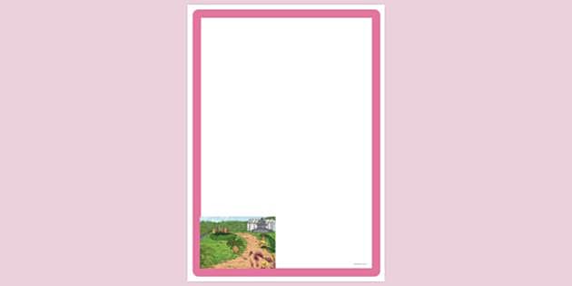 Simple Blank Botanical Page Border for KS2 | Twinkl - Twinkl