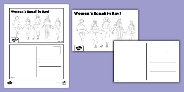 Women’s Equality Day Postcard (teacher made) - Twinkl