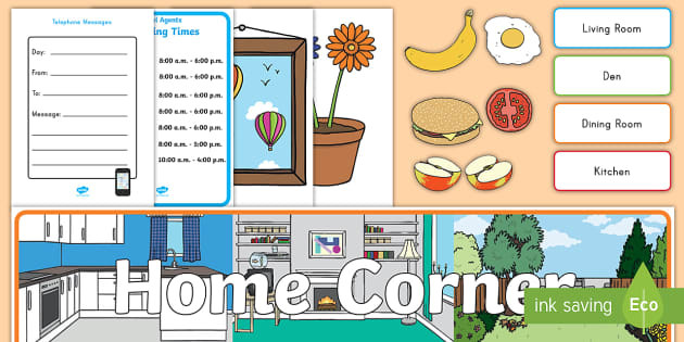 Home Living Dramatic Play Pack (teacher made) - Twinkl