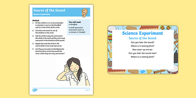 EYFS Source of the Sound Science Experiment and Prompt Card Pack