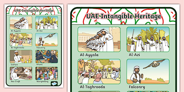 Intangible Heritage UAE– Single Page Poster - Lower Primary