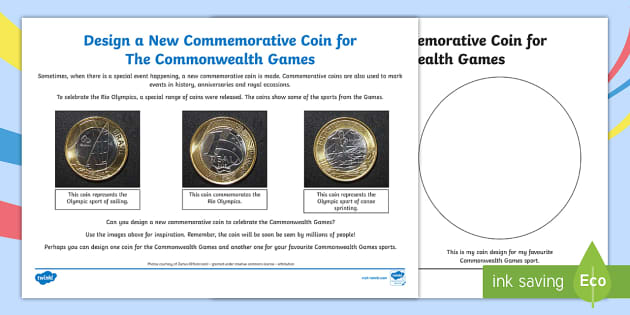 The Commonwealth Games Design a Commemorative Coin Worksheet