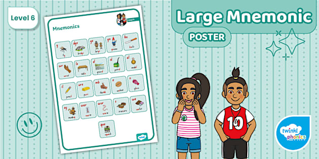Level 6 Large Mnemonic Poster (teacher made) - Twinkl