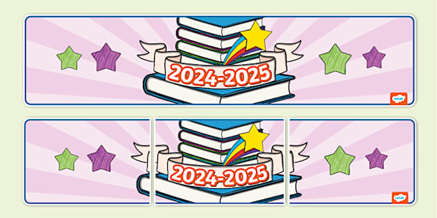 2024-2025 Display Banner (profesor hizo) - Twinkl