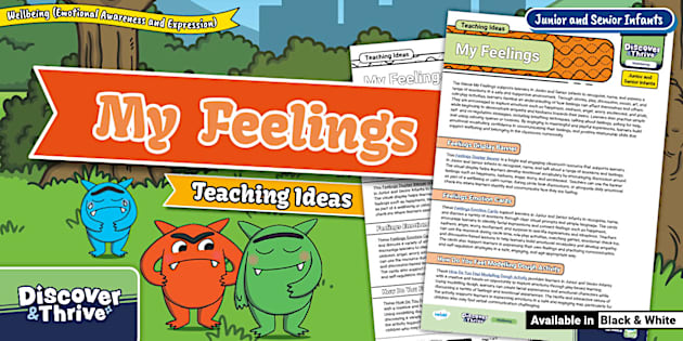 Wellbeing (Emotional and Awareness Expression) My Feelings Teaching ...