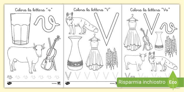 Lettera V | Foglio da colorare - Twinkl
