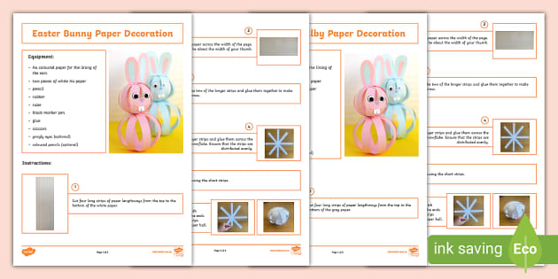 Easter Bunny and Bilby Decorations (Teacher-Made) - Twinkl