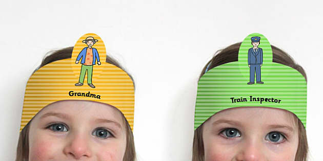 The Train Ride Role Play Headbands (teacher made)