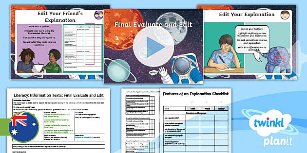 Year 3 Space The King of Space Information Texts Lesson 9